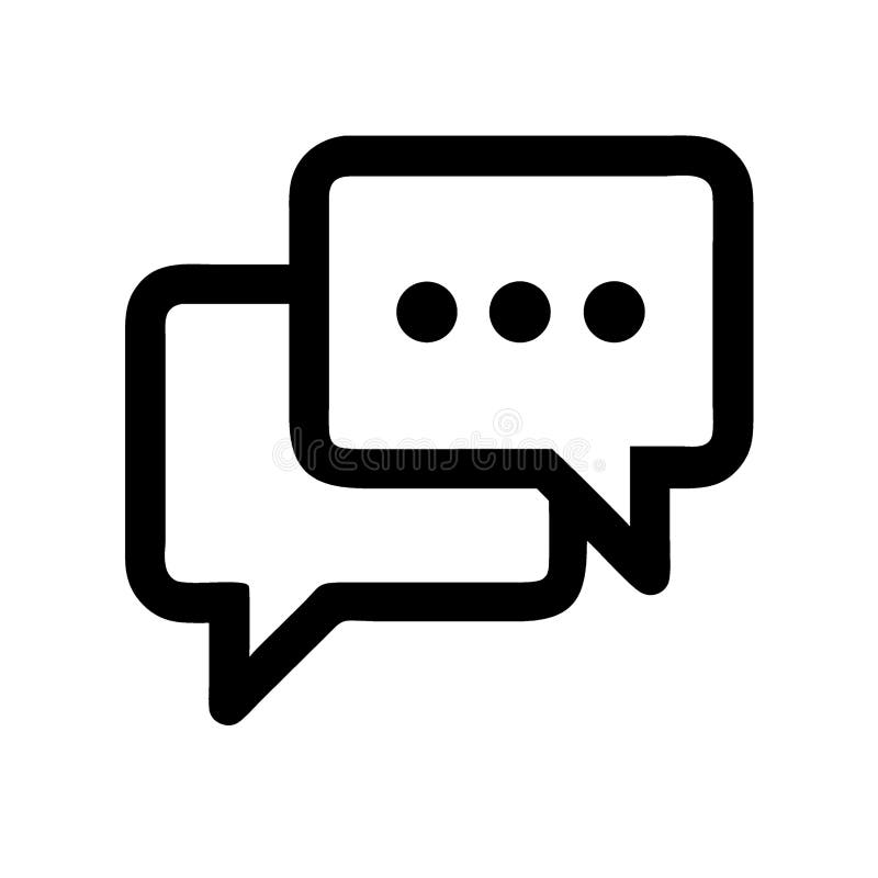 Chat icon vector stock illustration. Illustration of white - 381152348