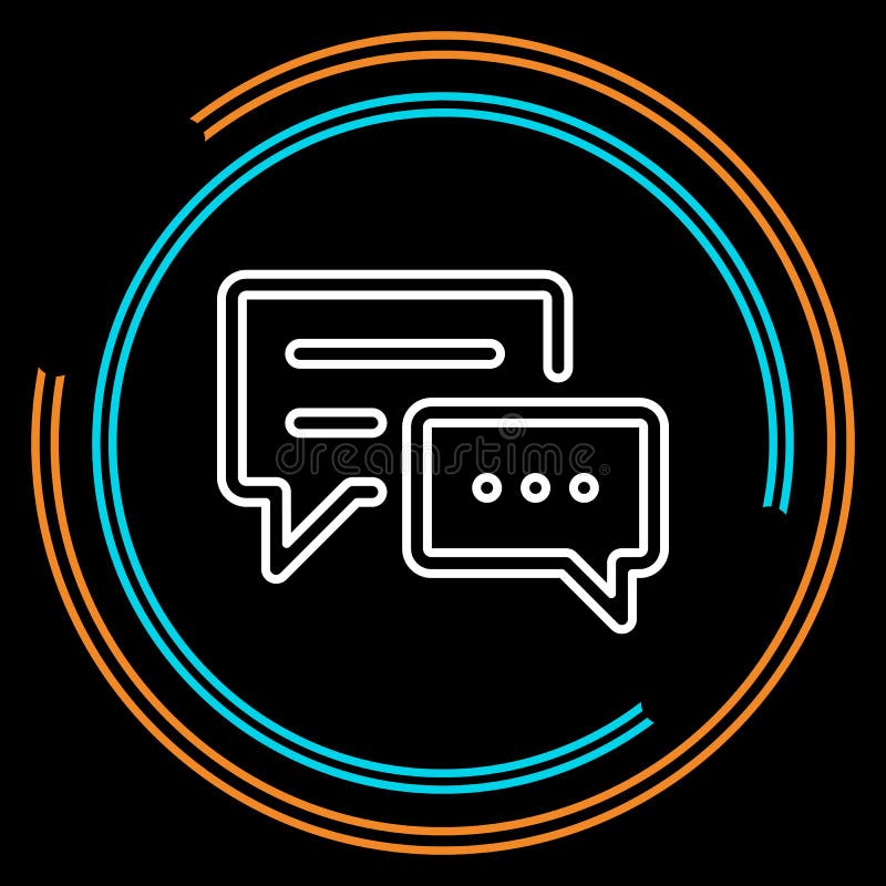 Simple chat document logo stock vector. Illustration of chart - 178617678