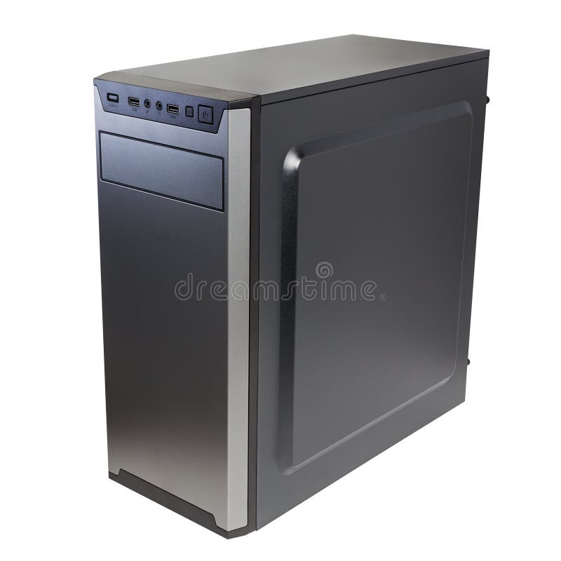 Building of PC, Back View without Side Panel Stock Photo - Image of ...