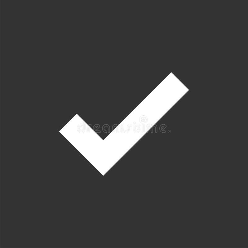 Simple Check Mark Icon Set. Yes Symbol Stock Vector - Illustration of ...