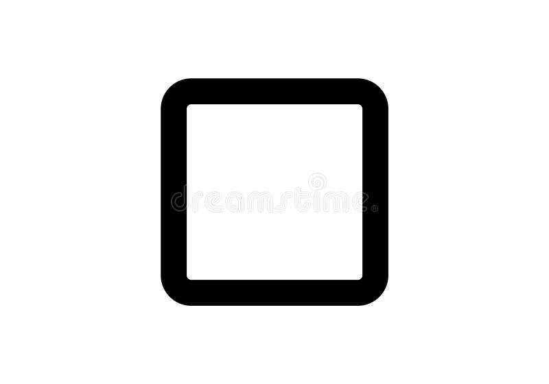 Simple Checkbox Icon for Selection and User Interface Stock Vector ...