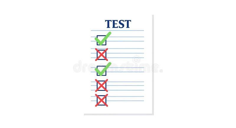 Checklist or Test Results stock illustration. Illustration of test ...