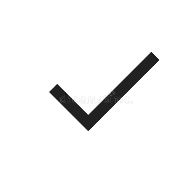 A Simple Checkmark Icon that Represents Approval and Verification for ...