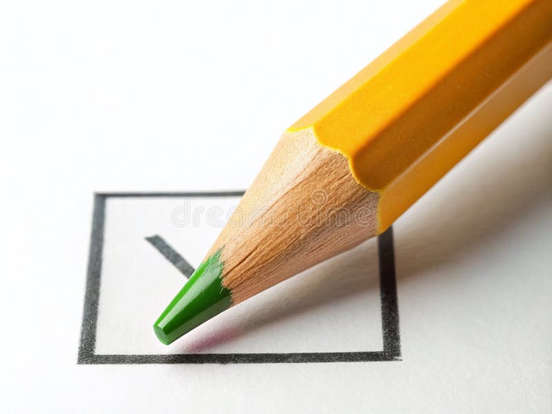 Simple Checkmark Icon in Square Box Visual Representation of Approval ...