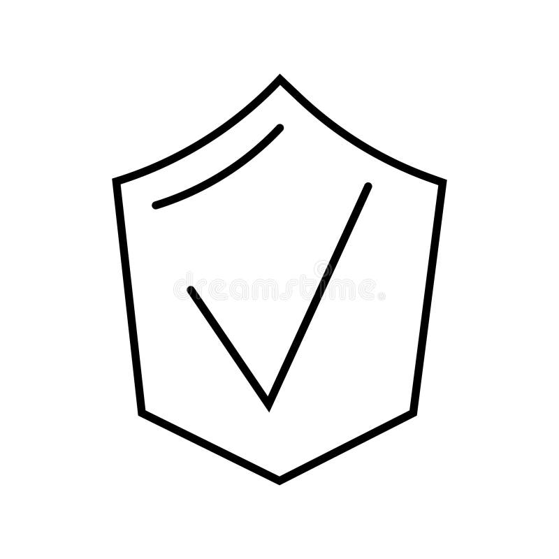 A Simple Checkmark Inside a Shield Symbolizing Security and ...