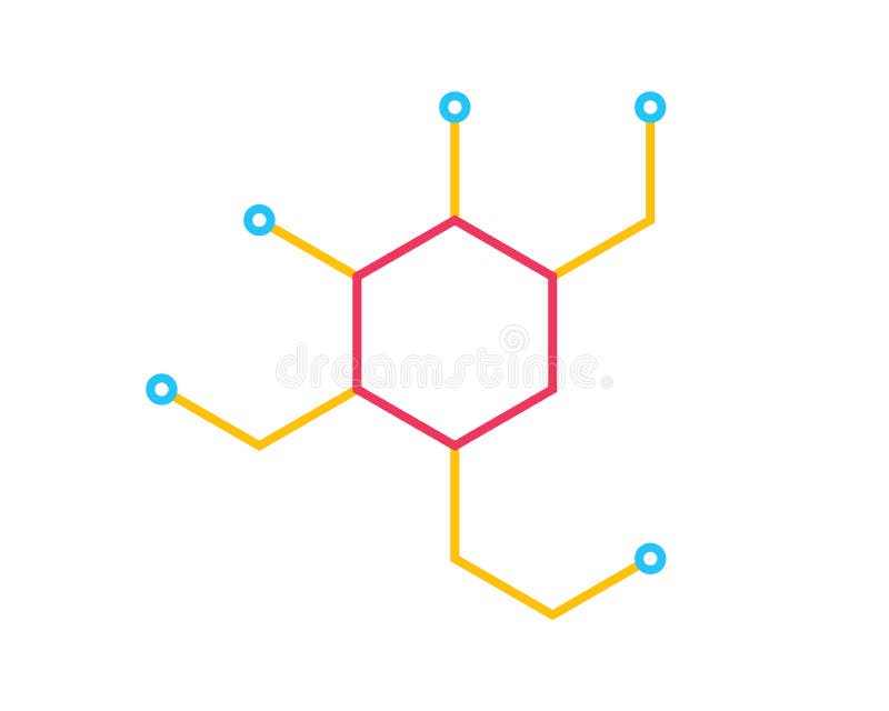 Simple Chemistry Formula and Molecule Line Icon. Symbol and Sign Vector ...