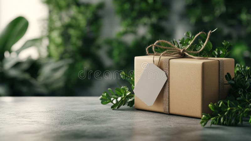 Simple Chic Christmas Gift Tag Design Minimalist Gift Tag on a Brown ...