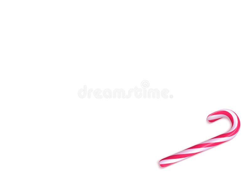 Simple Christmas Candy Cane Card for Notes Stock Illustration ...