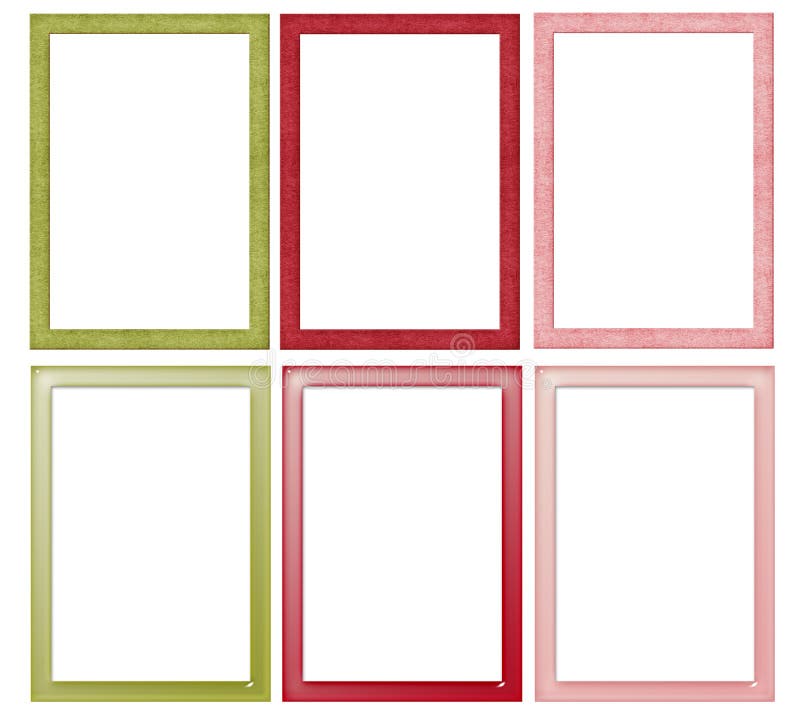 Simple Christmas Colored Frames Stock Illustration - Illustration of ...