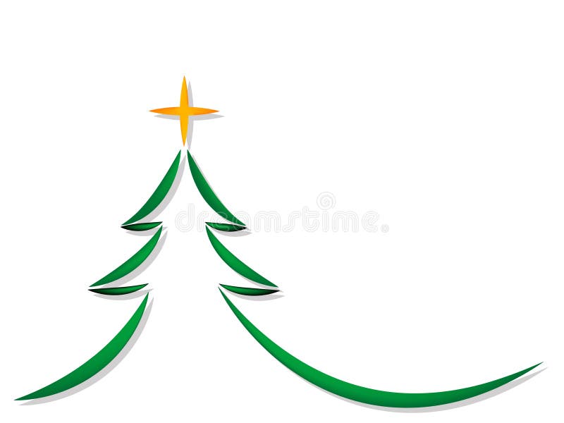 Simple christmas tree stock vector. Illustration of celebrate - 17126879