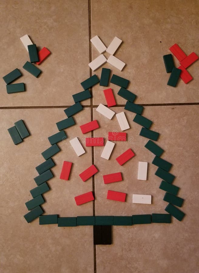 A Simple Christmas Tree Made of Blocks Stock Photo - Image of circle ...