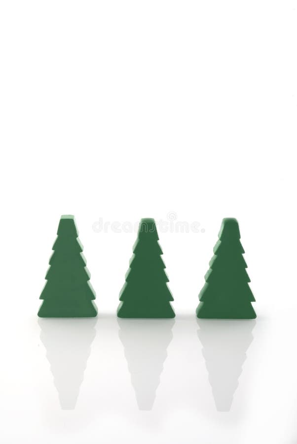 Simple christmas trees stock image. Image of trees, three - 3092521
