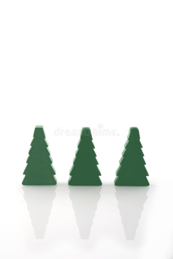 Simple christmas trees stock image. Image of trees, three - 3092521