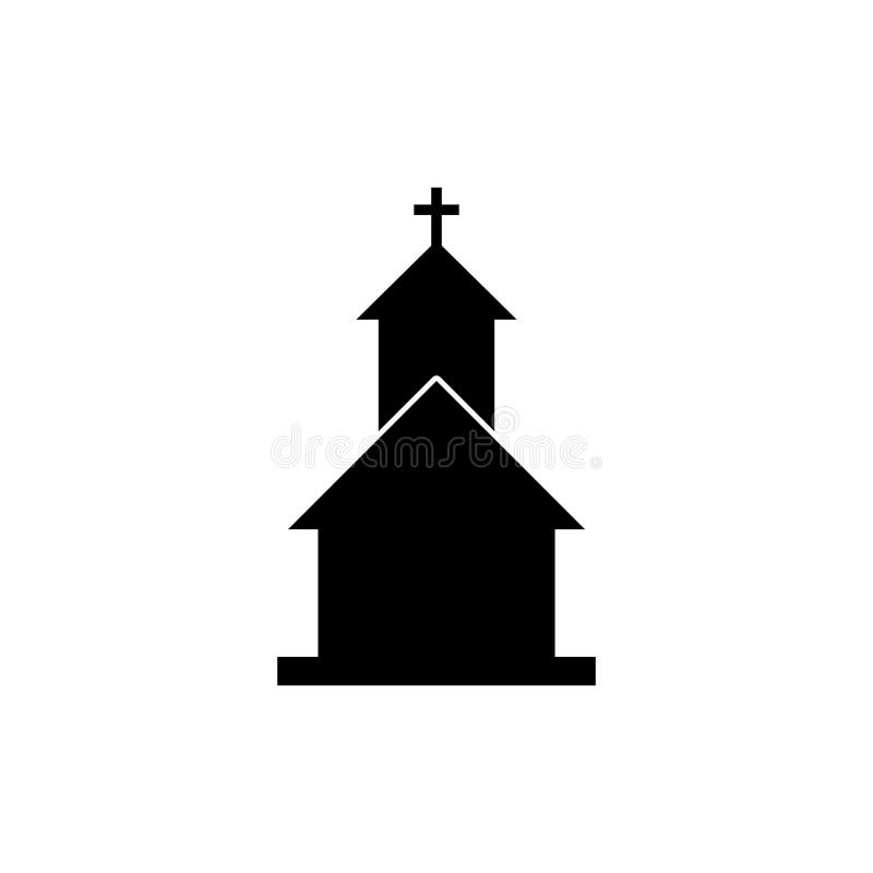 Simple church illustration stock illustration. Illustration of design ...
