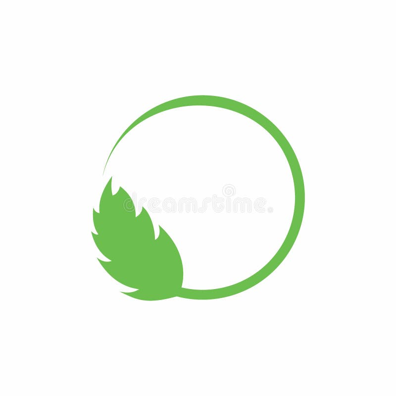 Simple Circle Leaf Rotate Geometric Vector Stock Vector - Illustration ...