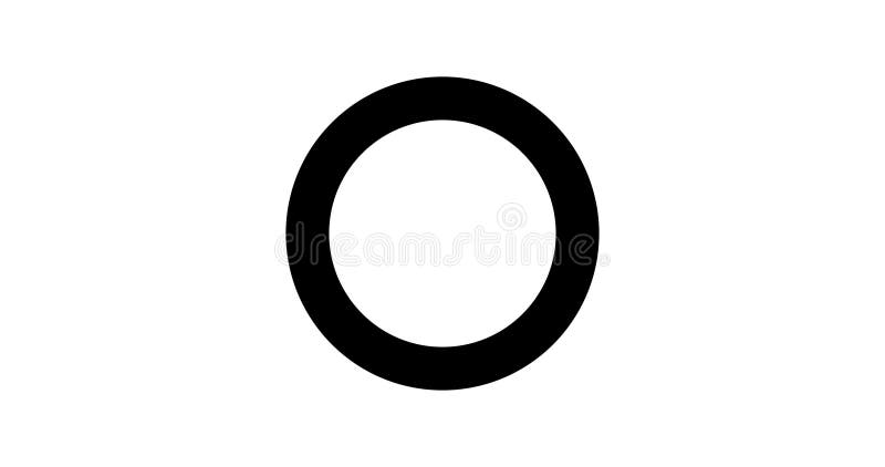 Simple Circle Loading Loop Animation on the Black Background. 4K ...