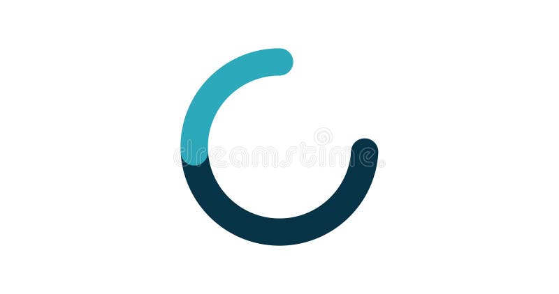 Simple Loop Transition Animation. Black Geometric Shapes Transition on White Background. Stock ...