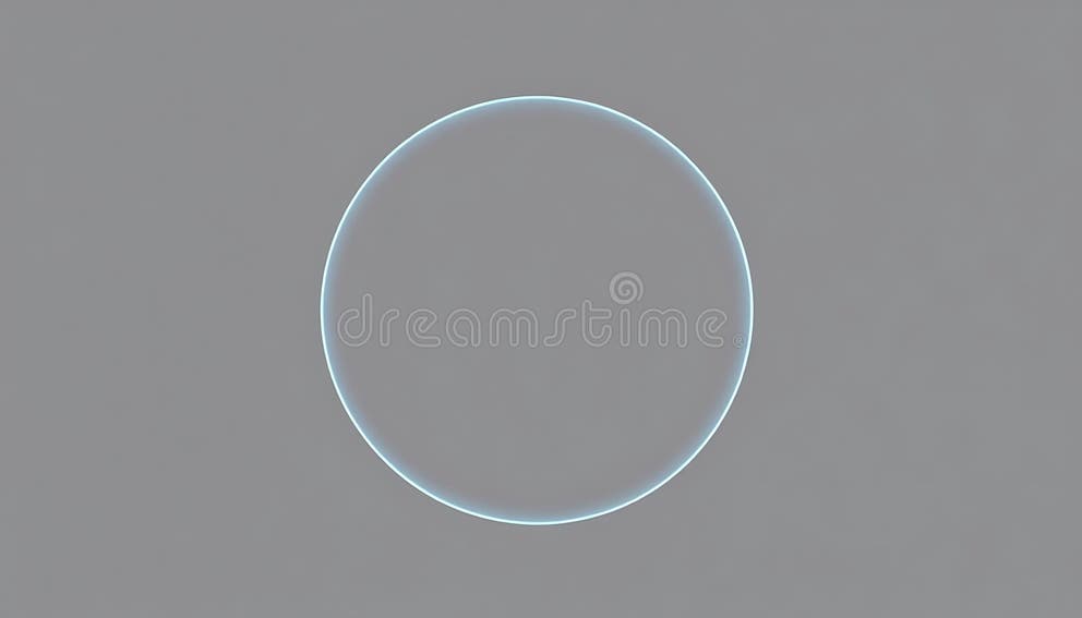 Simple Circle Outline Design Element, Minimalist Graphic and Basic ...