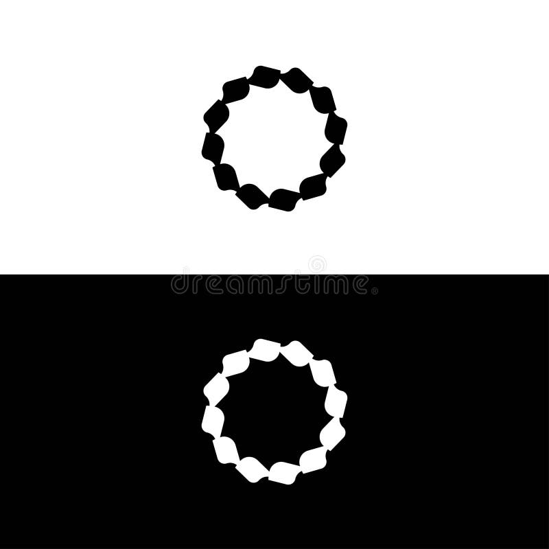 Simple Circle Vector Logo . Icon Circle Illustration Stock Vector ...