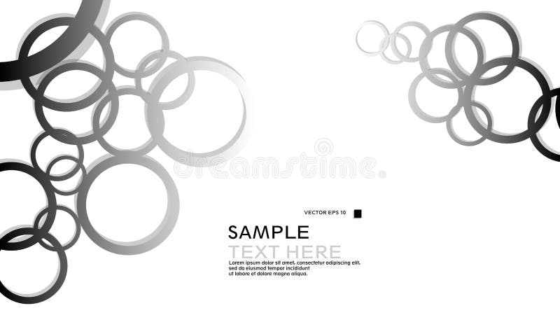 Simple Circles Background stock vector. Illustration of white - 133387444