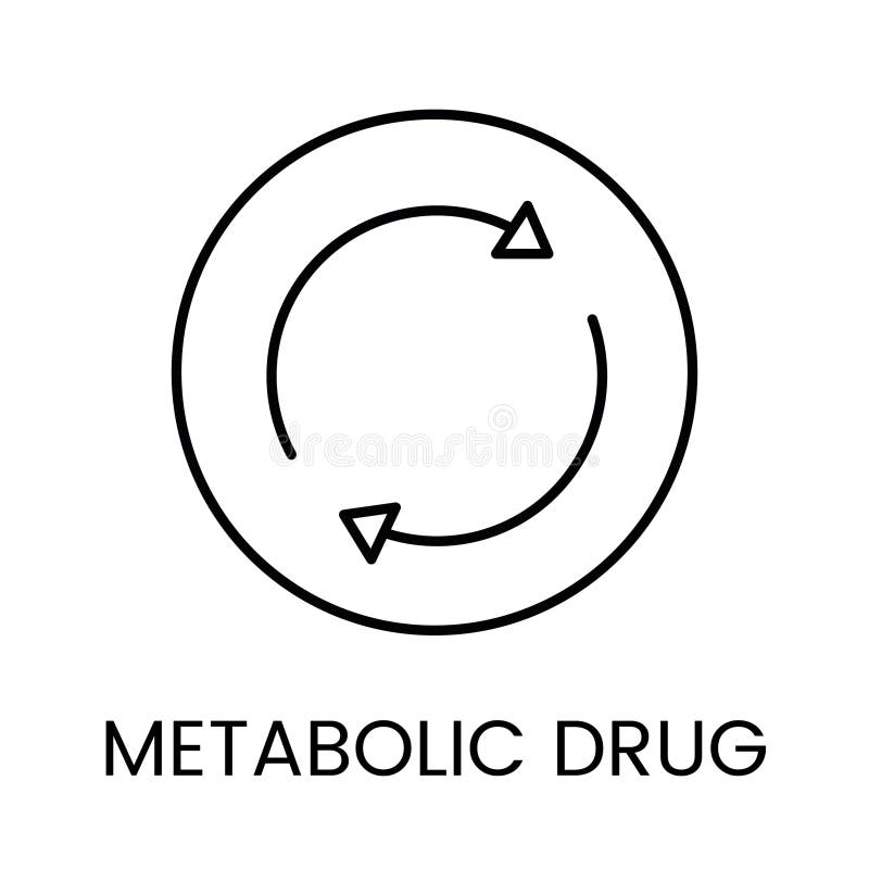 A Simple Circular Arrows Icon in Vector, Representing Metabolic Flow or ...