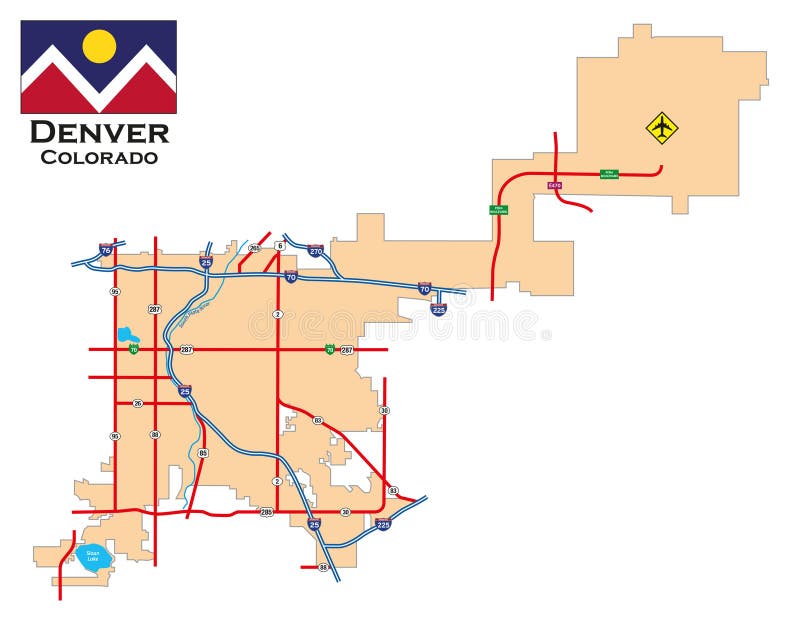 Colorado Road Map Stock Illustrations – 674 Colorado Road Map Stock ...