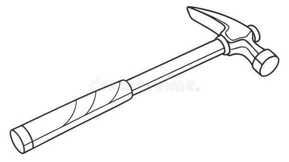 A Simple Claw Hammer Hand Tool Outline Vector Graphic, Vector Design ...