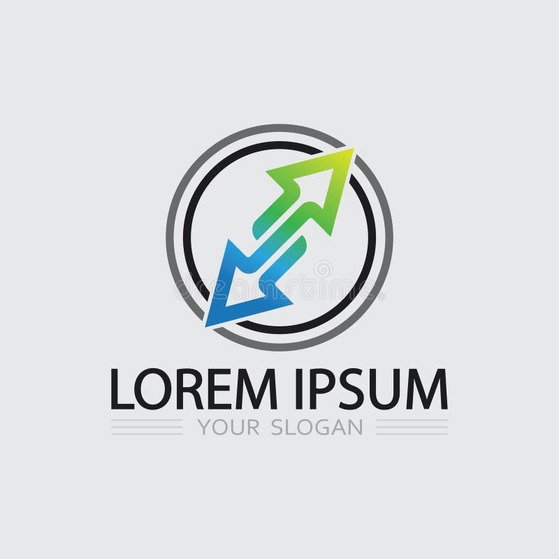 Simple and Clean Arrow Mark Design Stock Illustration - Illustration of ...