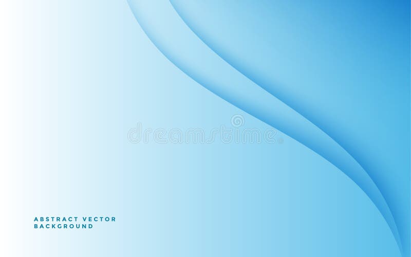 Simple and Clean Blue Gradient Abstract Wave Background Vector ...
