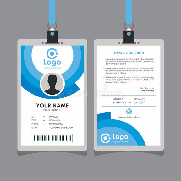 Id Card Design Stock Illustrations 23797 Id Card Design Stock Illustrations Vectors