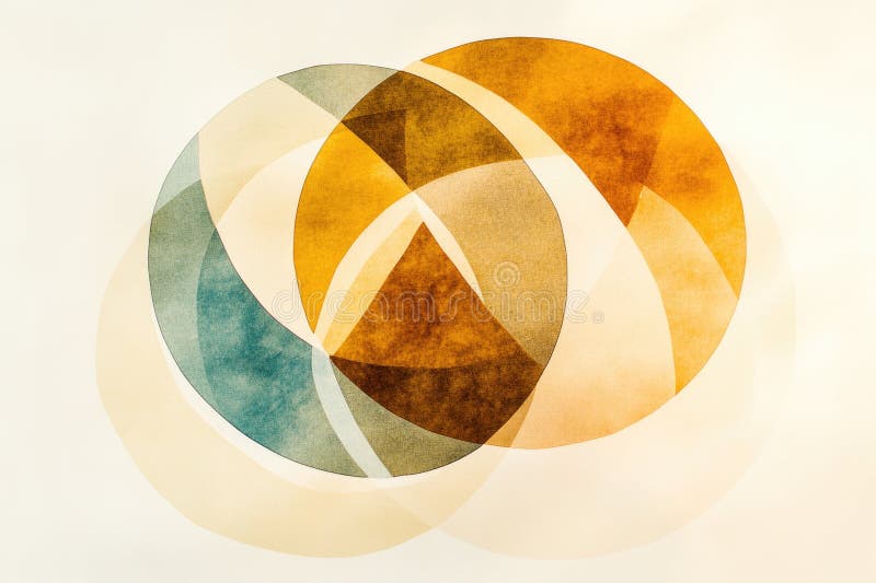 A Simple and Clean Circular Design Against a White Backdrop Stock Image ...