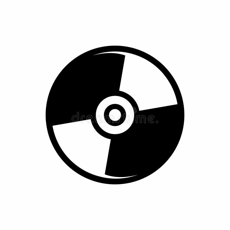 Simple and Clean Compact Disk, CD and DVD Vector Icon Stock Vector ...