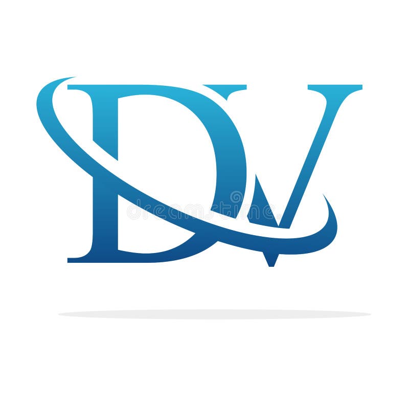 Creative DV Logo Icon Design Stock Vector - Illustration of isolated ...