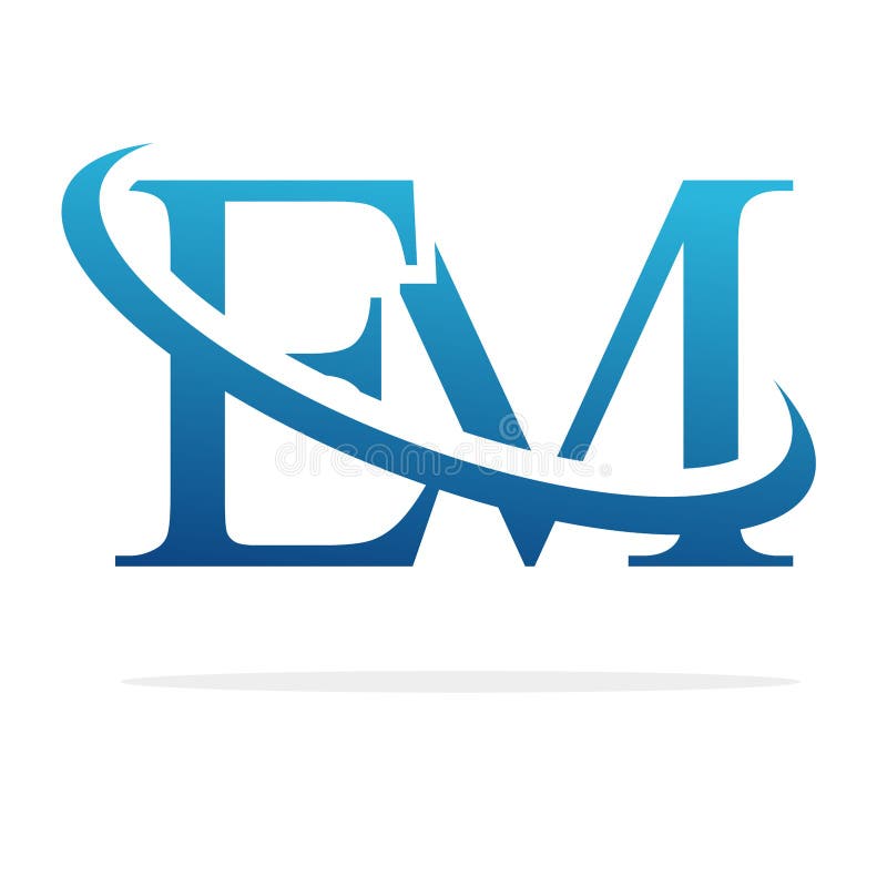 Creative EM Logo Icon Design Stock Vector - Illustration of abstract ...