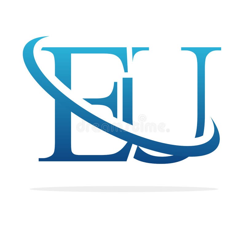 Creative EU Logo Icon Design Stock Vector - Illustration of simple ...