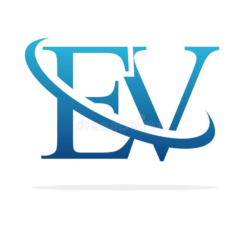Creative EV Logo Icon Design Stock Vector - Illustration of business ...