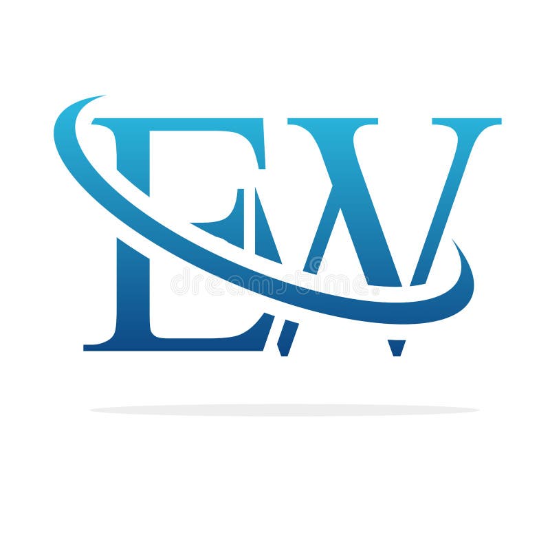 Creative EW Logo Icon Design Stock Vector - Illustration of word ...