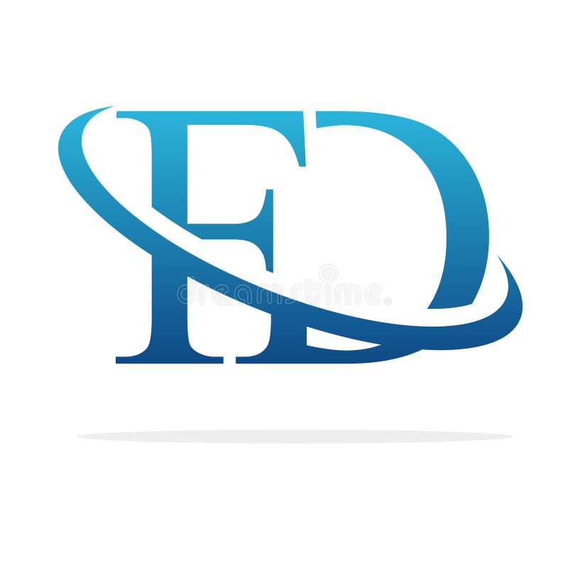 Creative FD Logo Icon Design Stock Vector - Illustration of information ...