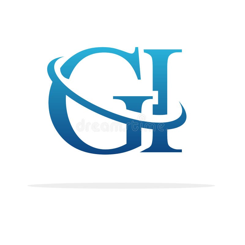 Creative GI Logo Icon Design Stock Vector - Illustration of icon ...