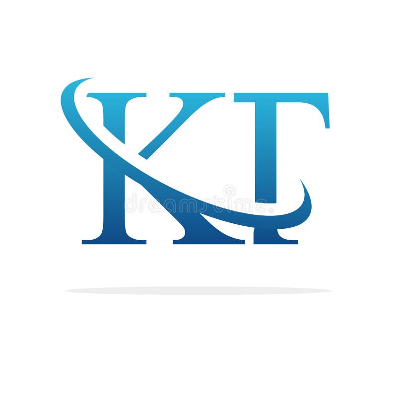 Creative KT Logo Icon Design Stock Vector - Illustration of isolated ...