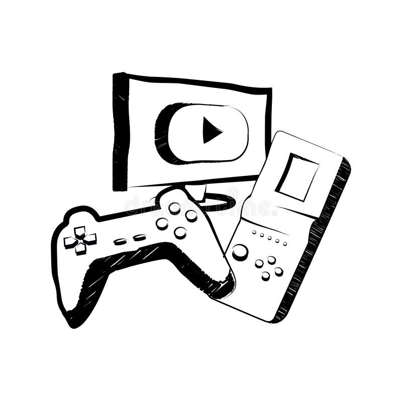 Artistic Video Game Vector Art Design Stock Vector - Illustration of ...