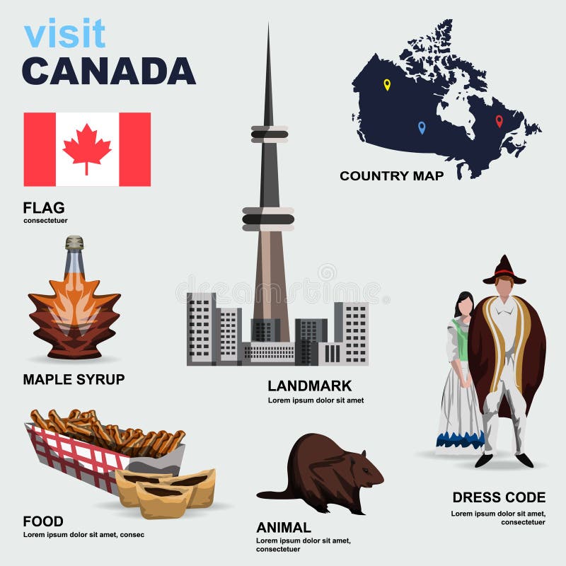 Canada Country Detail Vector Illustration Stock Illustration ...
