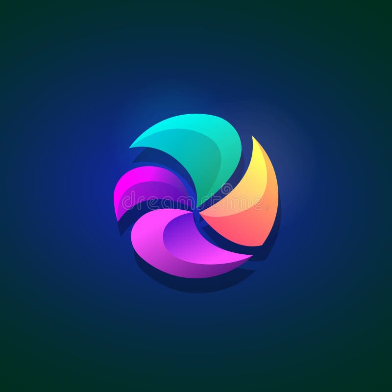 Colorful Creative Abstract Icon Logo Design Stock Vector - Illustration ...
