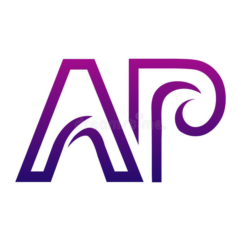 Creative AP Logo Icon Design Stock Vector - Illustration of abstract ...