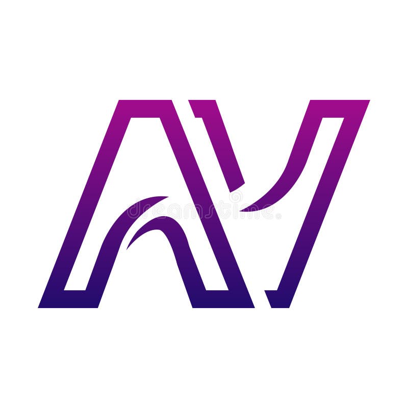 Creative AV Logo Icon Design Stock Vector - Illustration of concept ...