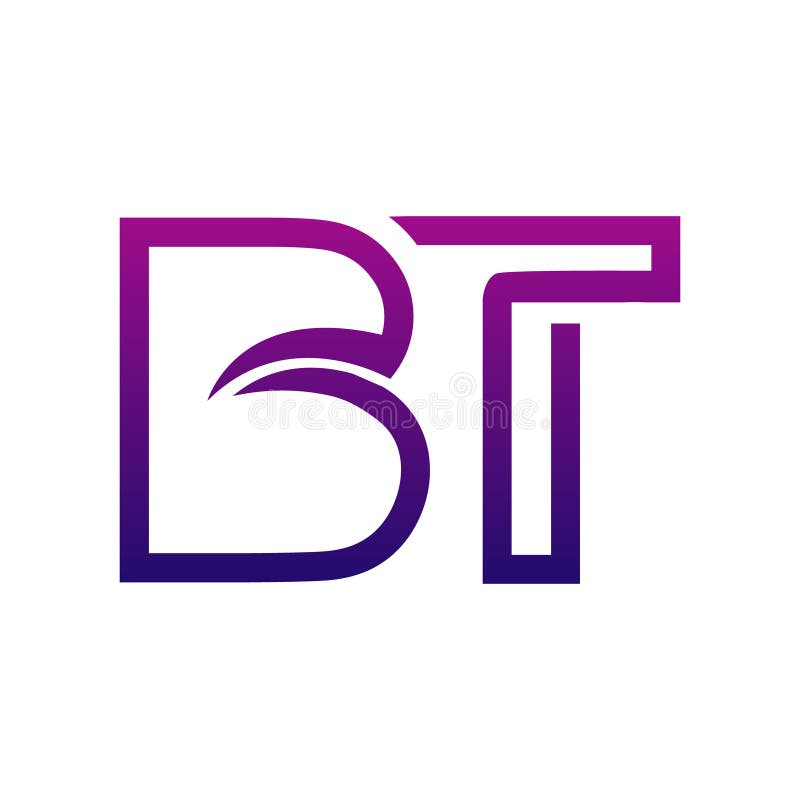Creative BT Logo Icon Design Stock Vector - Illustration of graphic ...