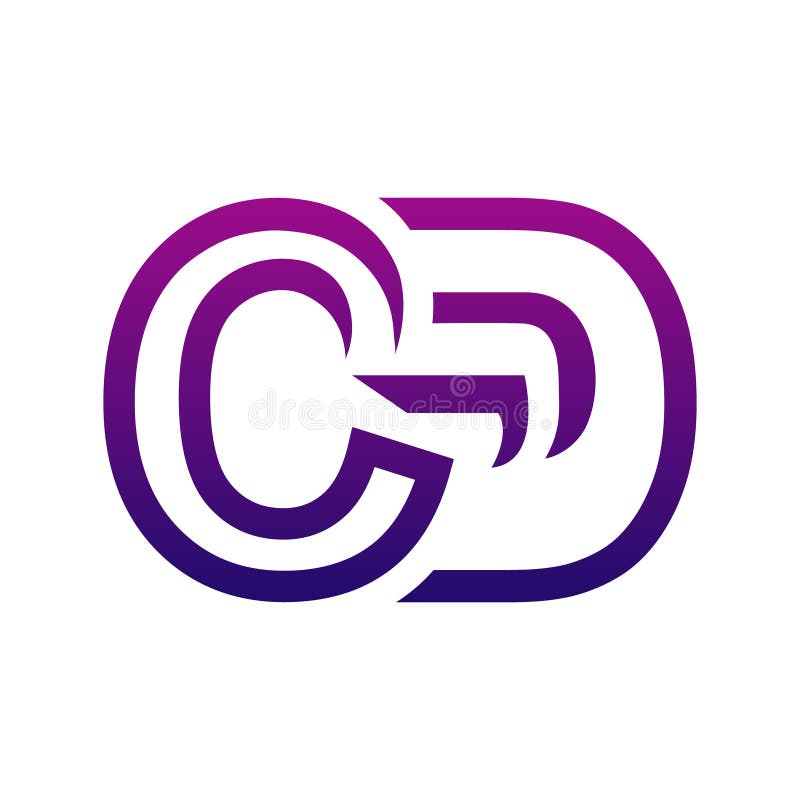 Creative CD Logo Icon Design Stock Vector - Illustration of concept ...