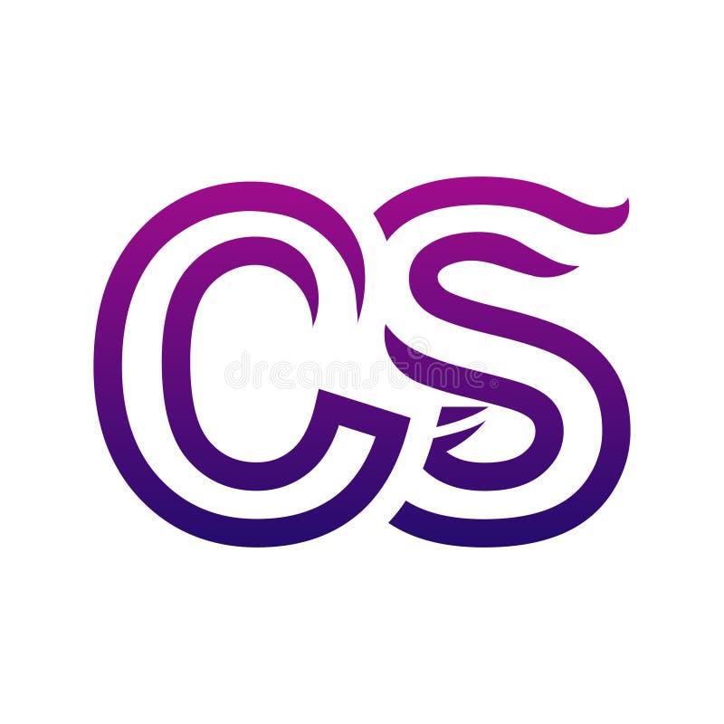 Creative CS Logo Icon Design Stock Vector - Illustration of simple ...