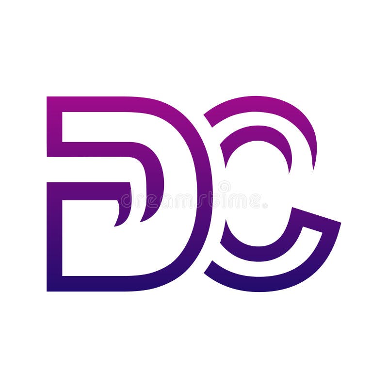 Creative DC Logo Icon Design Stock Vector - Illustration of blue, sign ...