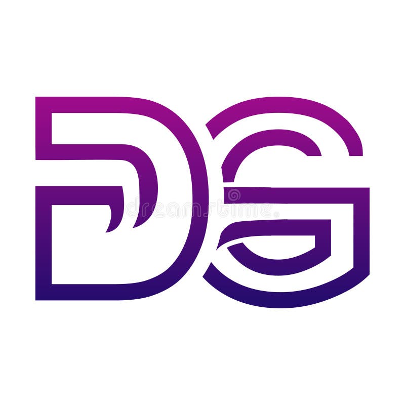 Creative DG Logo Icon Design Stock Vector - Illustration of crisp ...